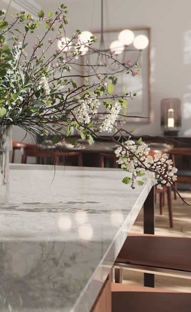 5133 Symphony Grey Mineral Benchtop Surface | Caesarstone Studio