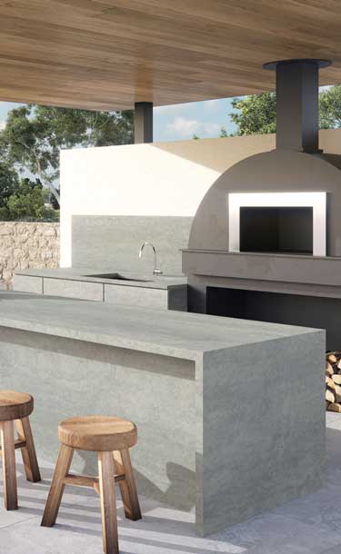 410 Aluminous Porcelain Benchtop Surface | Caesarstone Studio