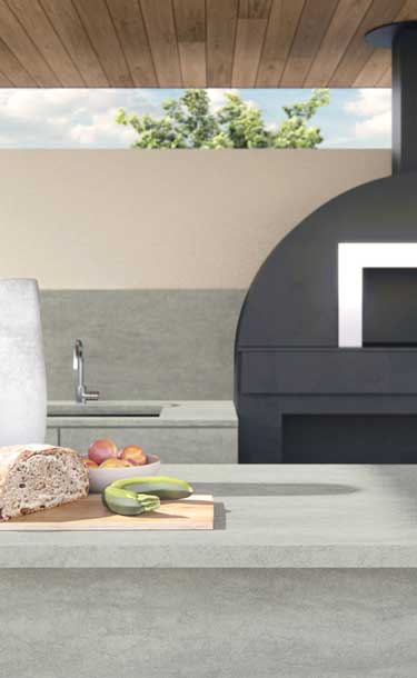 410 Aluminous Porcelain Benchtop Surface | Caesarstone Studio