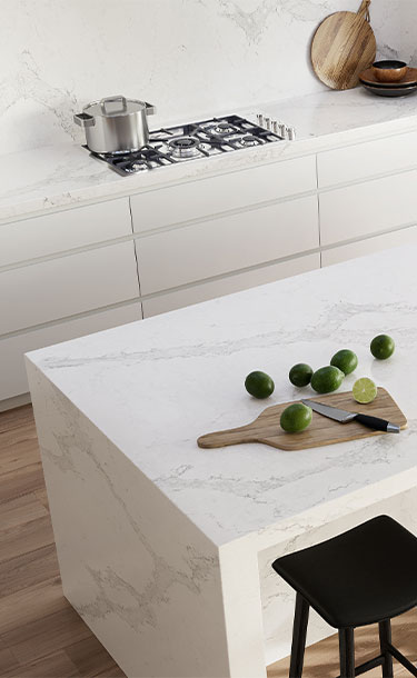 5131 Calacatta Nuvo Mineral Benchtop Surface | Caesarstone Studio