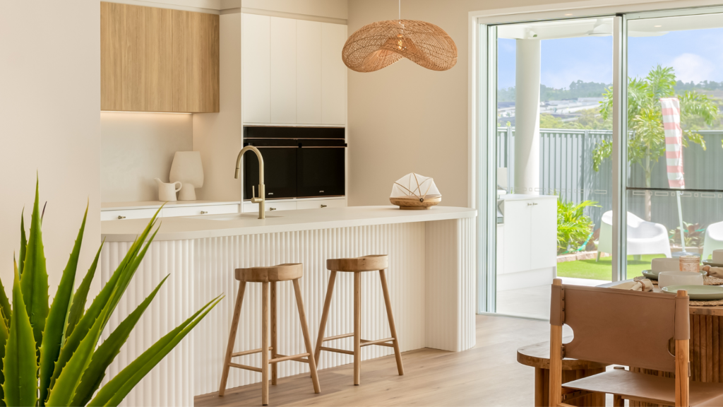 Caesarstone Cloudburst Concrete & Alpine Mist by G.J. Gardener Homes