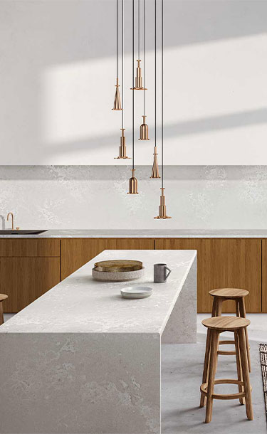 4011 Cloudburst Concrete Mineral Benchtop Surface| Caesarstone Studio