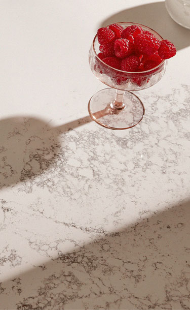 5151 Empira White Mineral Benchtop Surface | Caesarstone Studio