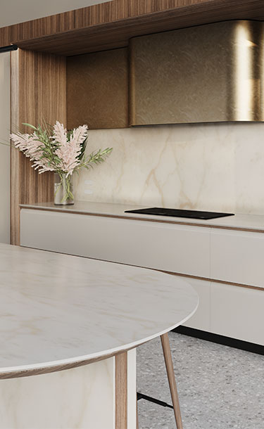 507 Marbannova Porcelain Benchtop Surface | Caesarstone Studio