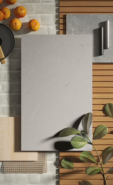 4004 Raw Concrete Mineral Benchtop Surface | Caesarstone Studio