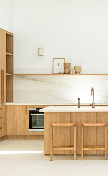 502 Sleet Porcelain Benchtop Surface | Caesarstone Studio