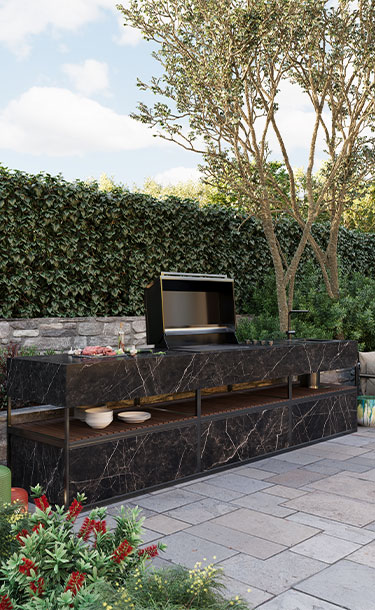 511 Smokestone Porcelain Benchtop Surface | Caesarstone Studio