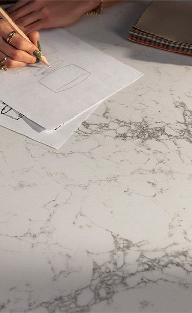 Celestial Sky Mineral Benchtop Surface | Caesarstone Studio