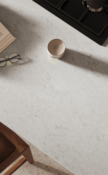 5444 Lunar Frost Mineral Benchtop Surface | Caesarstone Studio