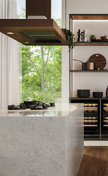 5444 Lunar Frost Mineral Benchtop Surface | Caesarstone Studio