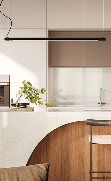 5441 Glacier Flow Mineral Benchtop Surface | Caesarstone Studio