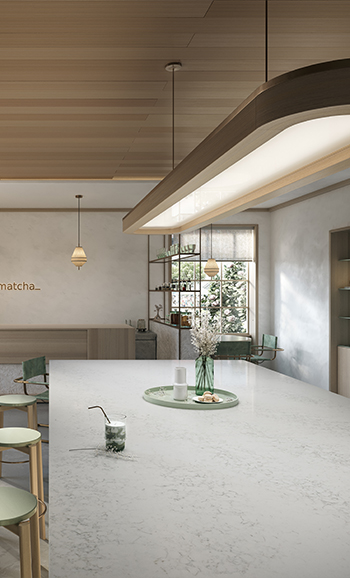 5103 Lightcrest Mineral Benchtop Surface | Caesarstone Studio