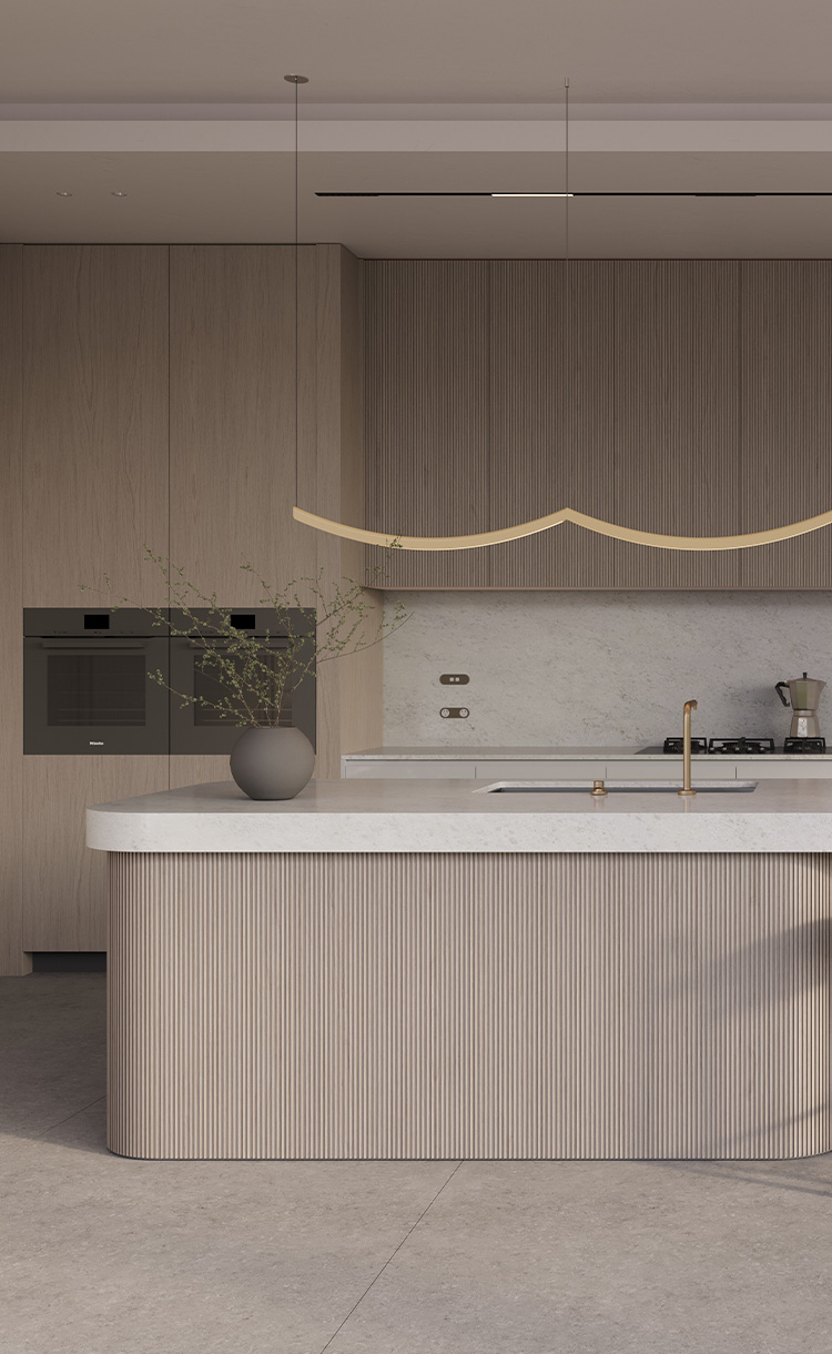 5444 Lunar Frost Mineral Benchtop Surface | Caesarstone Studio